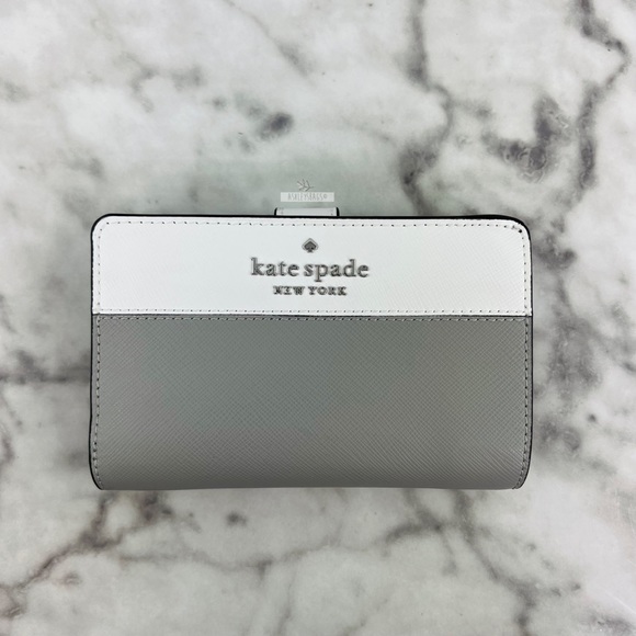 kate spade | Bags | Kate Spade Staci Colorblock Medium Compact Bifold ...